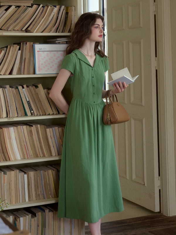 Elsie V-Neck Waist Modal Dress