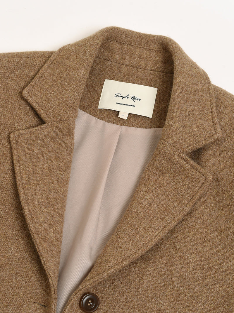Hadley Camel 100% Wool Blazer